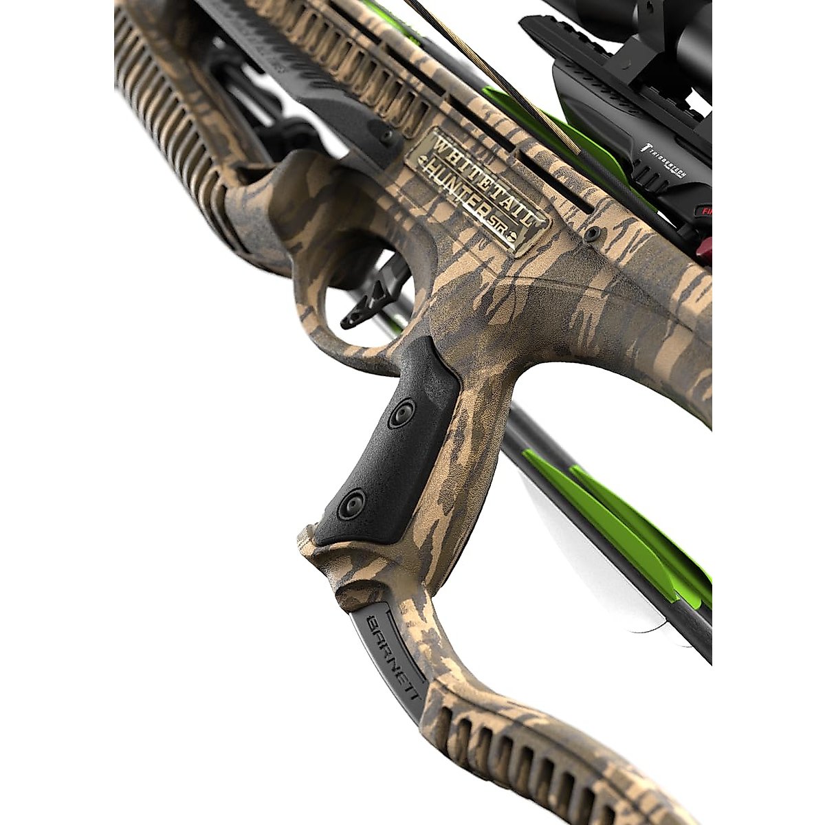 Barnett Whitetail Hunter Crossbow, with 4x32mm Multi-Reticle Scope, 2 Arrows, Lightweight Quiver, STR with Crank Device