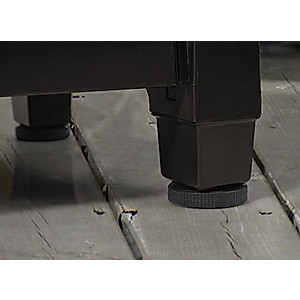 Keter Unity Portable Outdoor Table and Storage Cabinet with Hooks for Grill Accessories-Stainless Steel Top for Patio Kitchen Island or Bar Cart