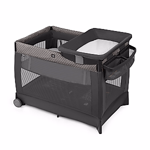 Chicco Lullaby® Portable Playard, Infant Bassinet and Changer, Toddler Playard, Portable Crib, Travel Friendly | Calla/Grey