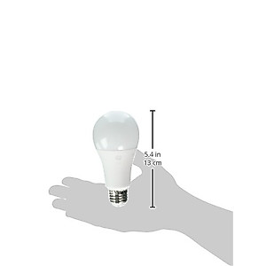 GE 3-Way LED Light Bulb, A19 Standard Bulb, 5/10/19 Watt (50/100/150 Watt Equivalent) Soft White, Medium Base (1 Pack)