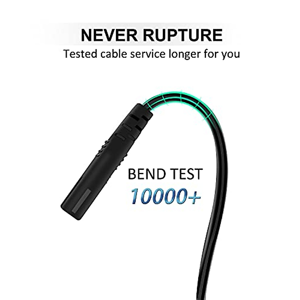 AC Power Cord for PS5 PS4 PS3 Playstation 4 Slim,Xbox One S/X,TV Power Cable for Samsung LG TCL Roku Toshiba LED LCD TV,HP