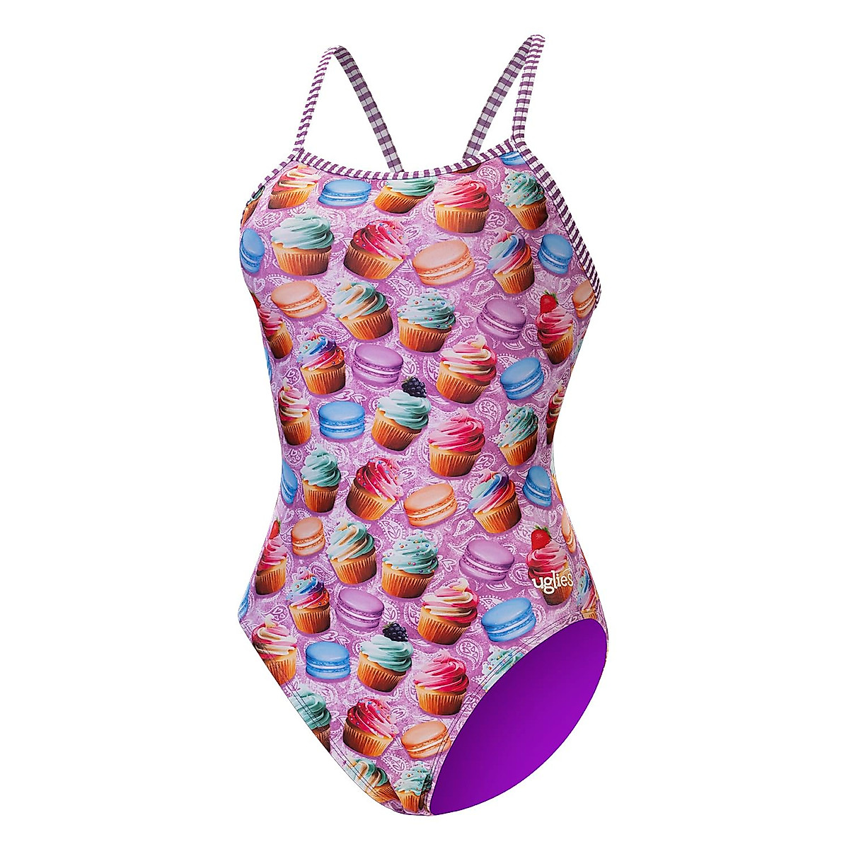 Dolfin Uglies Womens V2 Back One Piece Swimsuit, Kaboom, 34
