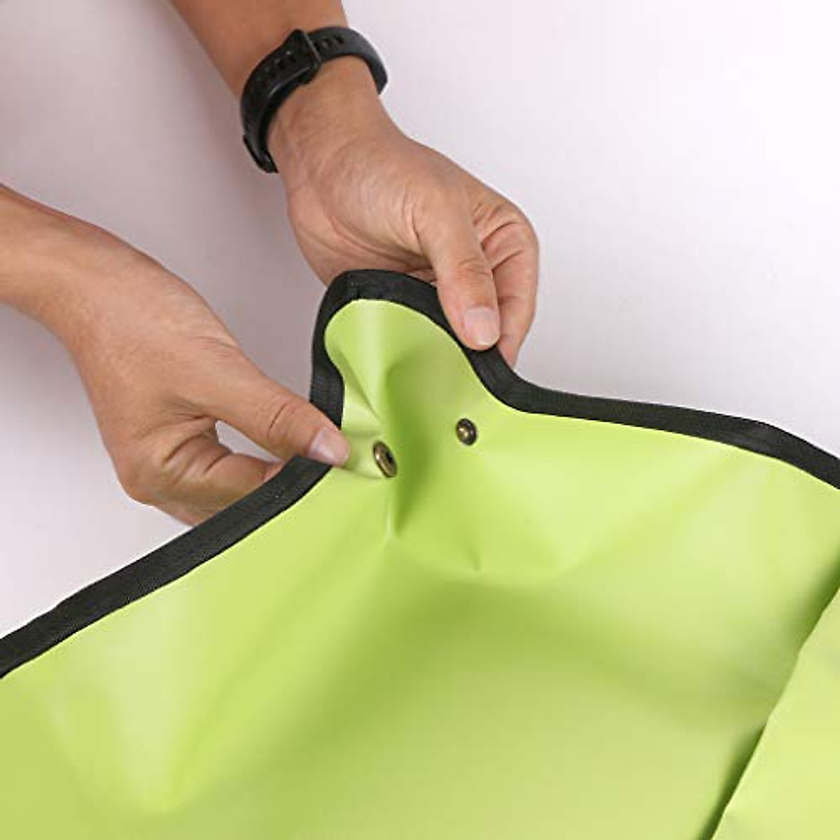 Ymeibe Indoor Outdoor Plant Re-potting Mat Foldable Transplanting Work Cloth Waterproof Oxford and PVC Dirty Catcher Gardening Succulent Potting Tarp 29.5''×29.5''