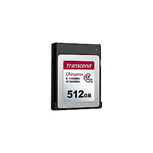 Transcend TS512GCFE820 CFexpress 820 Type B Memory Card for 4K Video Capture