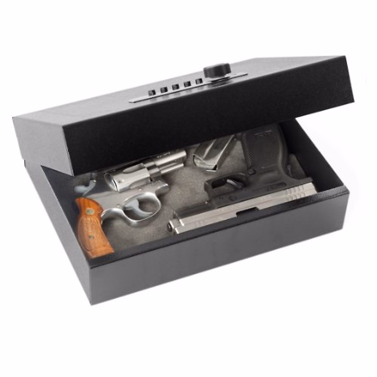 V-Line Top Draw Locking Tactical Gun Storage Box, Black