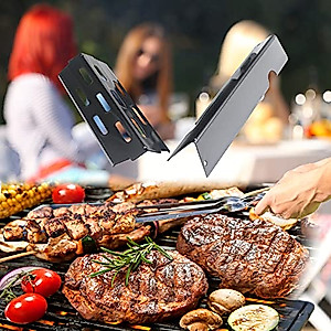 Plowo 66033 Flavorizer Bars & 66041 Heat Deflector Gas Grill Replacement Parts for Weber Genesis II E-410, Genesis II S-410, Genesis II LX E-440, Genesis II LX S-440