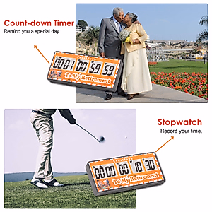 Runleader Digital 9999 Days Countdown Event Reminder Timer, Use for Wedding Retirement Christmas Vacation Lab Homework Exercise Gym Workout Sports Classroom Meeting Working Kitchen Cooking