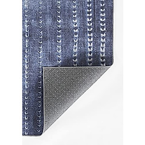 Novogratz by Momeni Bolt Polyester Denim Area Rug 9' X 12'