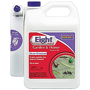 Bonide Eight Insect Control Garden & Home, 128 oz Ready-to-Use with Sprayer, Insecticide for Outdoors, Kills Beetles, Aphids, Ants
