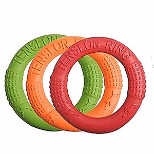 Threaded Pear Ring Toy for Small and Large Dogs - Dog Toys for Aggressive Chewers - Best Dog Toys - Tough Dog Toys for All Breeds - Green