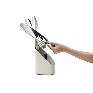 Joseph Joseph Viva Makeup Cosmetic Storage Organizer, Large with Mirror, Shell