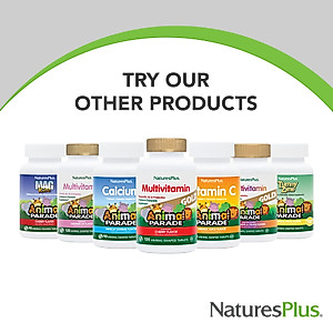 Natures Plus Animal Parade Inner Ear Support Children’s Chewable - Natural Cherry Flavor - 90 Animal-Shaped Tablets - Probiotic Supplement - Gluten Free - 45 Servings