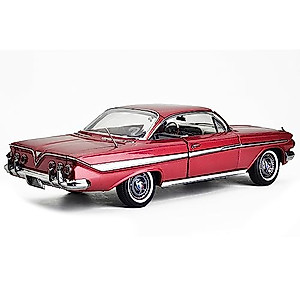 1961 Chevy Impala Sport Coupe Honduras Maroon Metallic American Collectibles Series 1/18 Diecast Model Car by Sun Star SS-2108