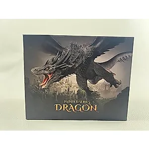 Kids Arts Crafts Set - Dragon Toys Painting Kit with 3 Dragons Figurines and 3D Jigsaw Puzzle Castle, Best Tween Paint Gift to Create Own Powerful Dragon