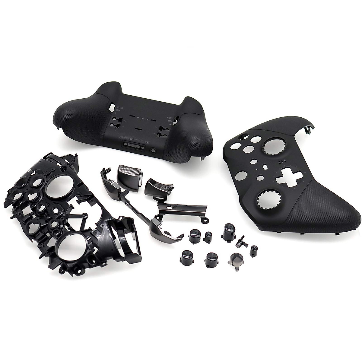 Deal4GO Full Shell Housing Case kit with RB LB Trigger Bumper Face Button Set Replacement for Xbox One Elite 2 Controller