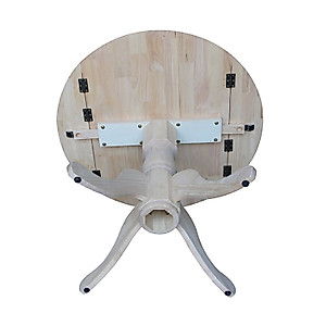 International Concepts 36-Inch Dual Drop Leaf Table, Unfinished