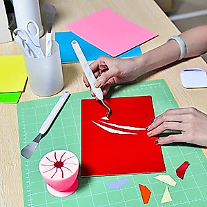 6 Pack Cutting Mats for Cricut, 12x12inch Cutting Mat, Adhesive Cutting Mat, Quilting Cutting Mats for for Art, Textiles, Scrapbooking (StandardGrip, LightGrip, StrongGrip, FabricGrip)