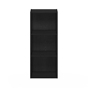 Furinno Luder Bookcase / Book / Storage , 3-Tier, Blackwood