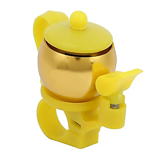 Aluminum Alloy Bells Ultralight Teapot Bike Bells Mountain Handlebar Alarm Bell Bike Accessory (Gold)