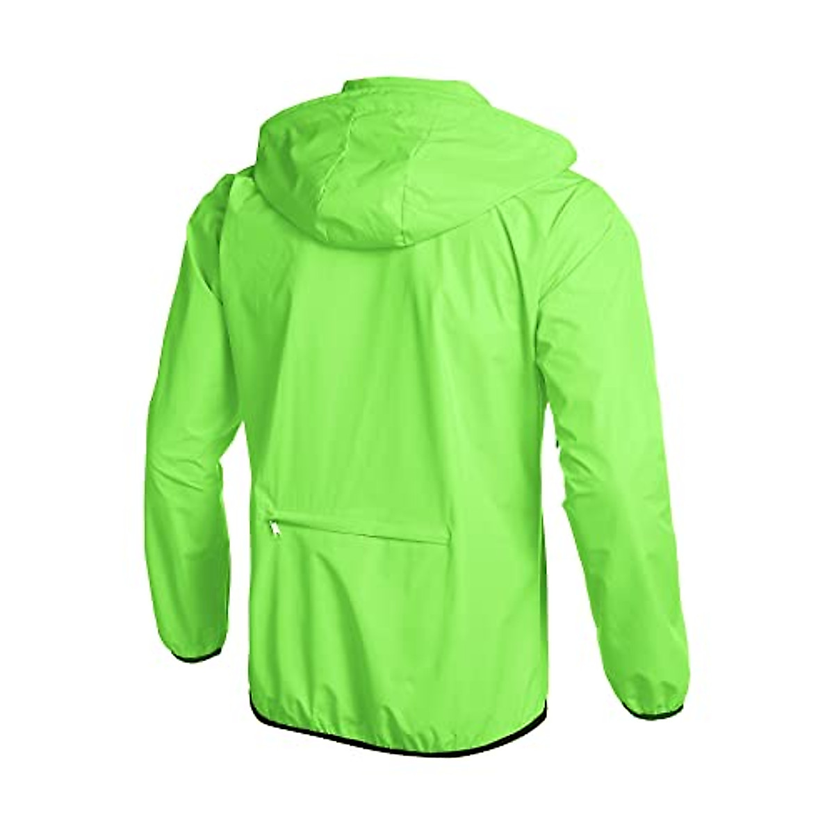 COOFANDY Mens Packable Lightweight Travel Cycling Rain Jacket Waterproof Hooded