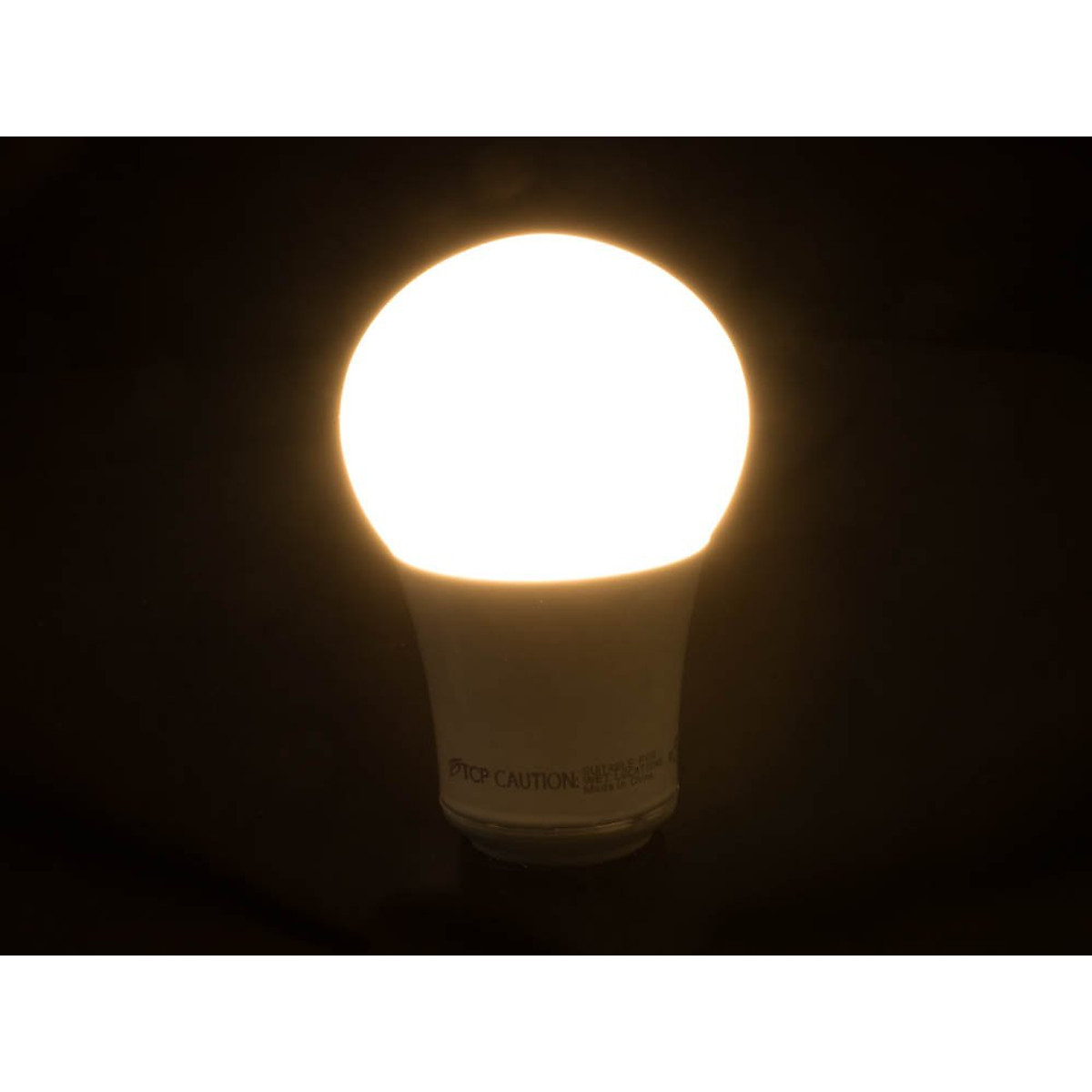 TCP Dimmable 9.5 Watt 3000K A19 LED Bulb, Wet Listed & Suitable for Fully Enclosed Fixtures