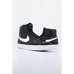 Nike Women's MID '77 SE Casual Shoes Blazer, Black/White/Hypr Royal, 6.5