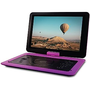 Core Innovations CPD144PR Portable DVD Player - 14.1" Display - 1280 x 800 - Purple