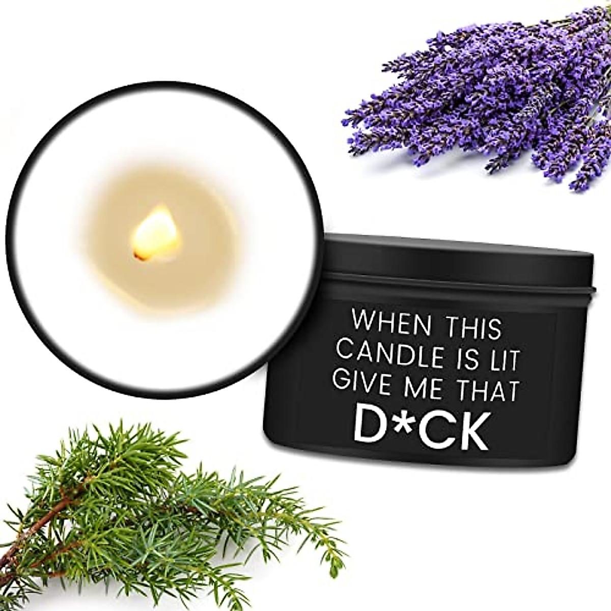 Gifts For Men Him Boyfriend Husband Couples Mens Gifts, Funny Romantic Naughty Anniversary Birthday Gifts Valentines Day I Love You Gag Christmas Gifts Stuffers For Stocking - Lavender Scented Candles