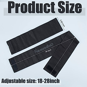 Framendino, 100 Pack Black Disposable SPA Headband Non-Woven Facial Headbands Stretch Soft Skin Care Hair Band with Convenient Closure for Women Girls