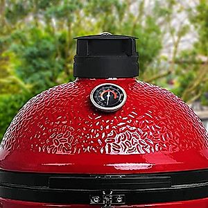 Quantfire Upgrade Replacement Thermometer for Kamado Joe,3.3" Grill Temperature Gauge Replacement for Kamado Joe Accessories 150-900°F with Waterproof and No-Fog Glass Lens