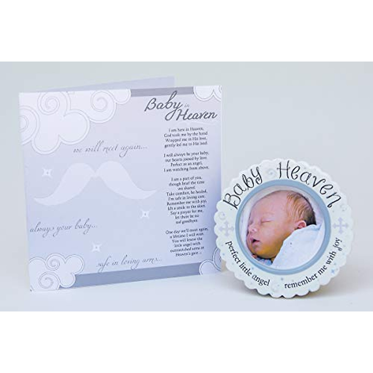 The Grandparent Gift Baby Heaven Infant Loss or Miscarriage Gift, Hanging Ornament or Sitting Mini Photo Frame with Sentiment