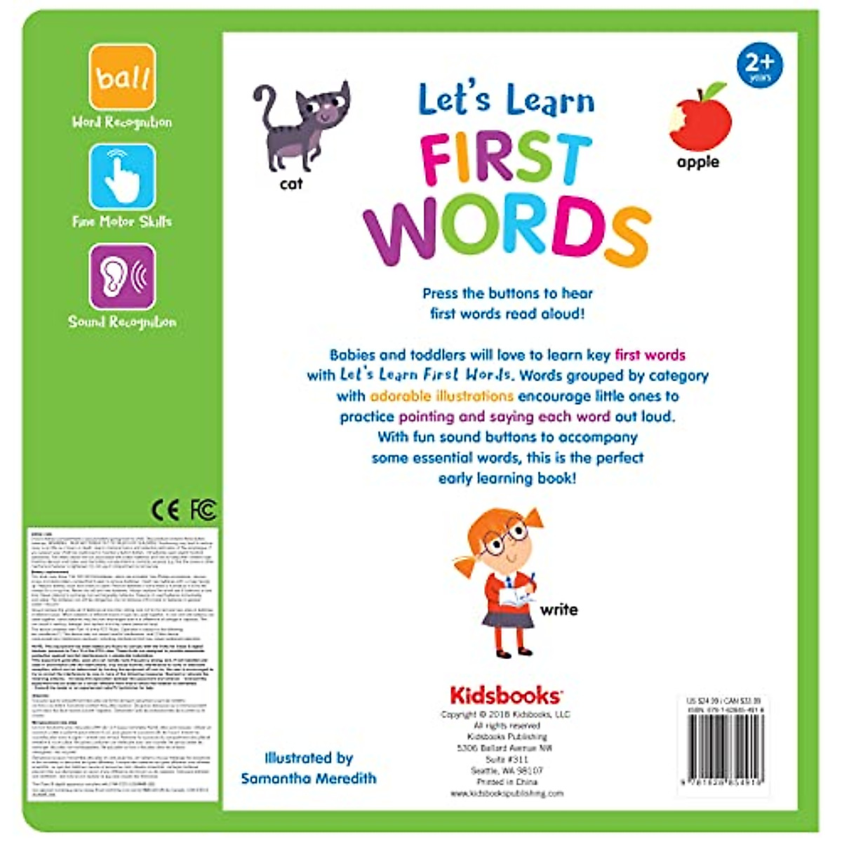 27-Button Sound Book Let's Learn First Words (Listen & Learn)