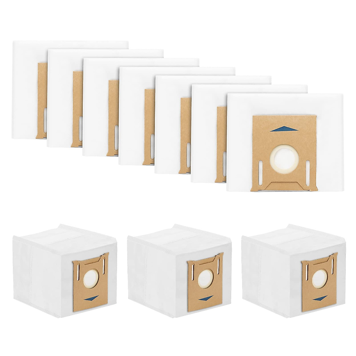 10 pack Replacement Dust Bags Compatible with Ecovacs DEEBOT OZMO T8 AIVI T8 Max, Deebot N8 Pro+ Robot Vacuum Cleaner