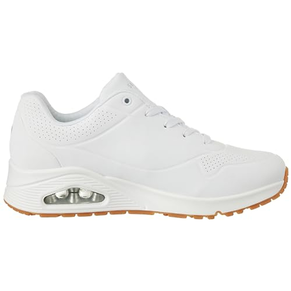 Skechers womens Skecher Street Women's Uno - Stand on Air Sneaker, White, 6 US