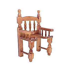 Susaniita - Wooden Chair for Nativity Set Size 4: Sized for Baby Jesus Figure 7 to 8 Inches Tall, Silla para Niño Dios - 8.75 in (H) X 5.5 in (W)
