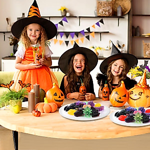 AIERSA Halloween Candy Gummy Molds, 2 Pcs Halloween Silicone Mold with 1 Pcs Dropper for DIY Halloween Gummies, Candy, Jelly, Chocolate, Jello