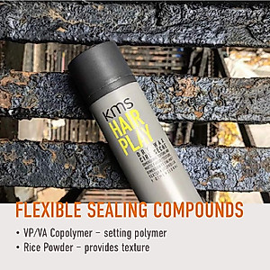 KMS HAIRPLAY Flexible Hold Texturizing Dry Wax Finishing Hairspray, 4.1 Oz