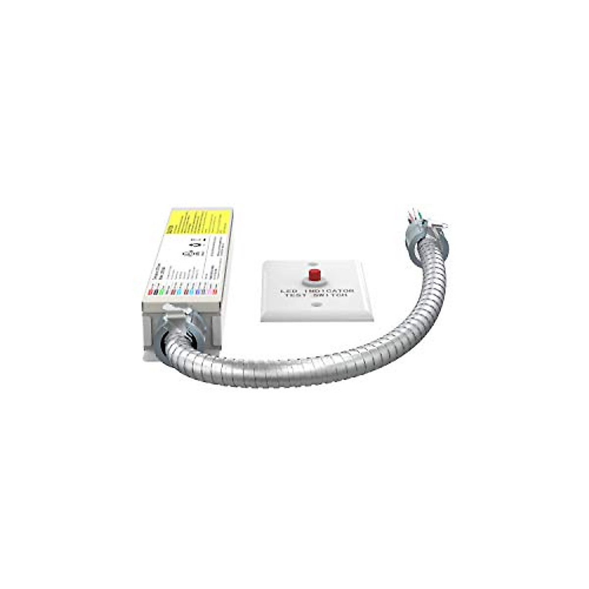 OSTEK 20W 150-200VDC LED Light Emergency Backup Battery, Rechargeable LED Emergency Driver for Dimmable 10-120W LED Light with External Driver, Emergency Time 90 Min (1 Pack)