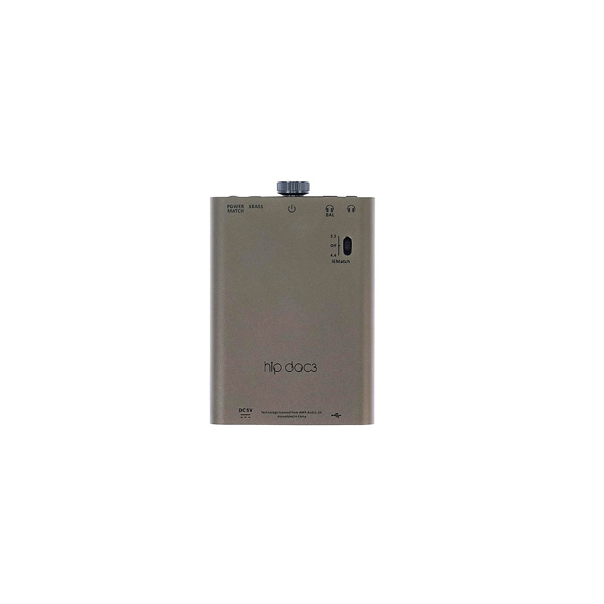 iFi hip-dac3 - Portable Hi-Res DAC/Headphone Amp - True Balanced Circuit, 400mW Output, Dual USB-C, PCM 384kHz/DSD256/MQA Decoding, XBass Analog Enhancement, PowerMatch, iEMatch & up to 12hrs Playtime