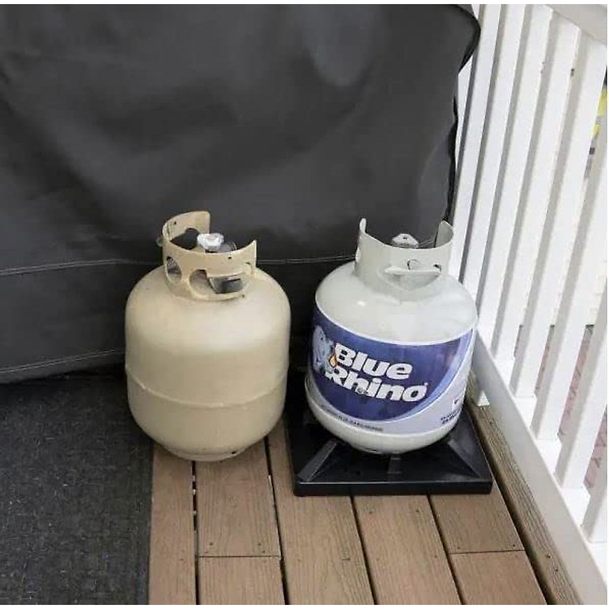 Mr. Bar-B-Q Propane Tank Holder and Stabilizer, Prevents Rust Rings, Grounds Your Tank on All Surfaces, 40406YGD