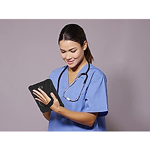 Galaxy Tab A 10.1 P580 2016 Case, KIQ Shockproof Heavy Duty Military Full-Body Protection Kickstand Screen Protector for Samsung Galaxy A 10.1 with S-Pen 2016 SM-P580 & SM-P585 (Shield Black)