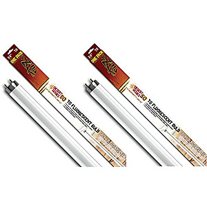 (2 Pack) Zilla 24-Inch Desert 50 UVB T8 Fluorescent Bulb, 17-Watt Each