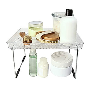 Kenney Storage Made Simple Collapsible Stacking Countertop Shelf, Clear