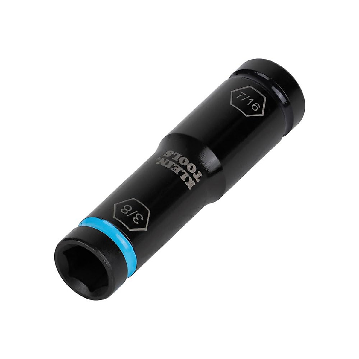 Klein Tools 66077 Impact Driver Flip Socket, 7/16- and 3/8-Inch Sizes, Use with Klein Tools Compact Impact Wrenches BAT20CW, BAT20CW1