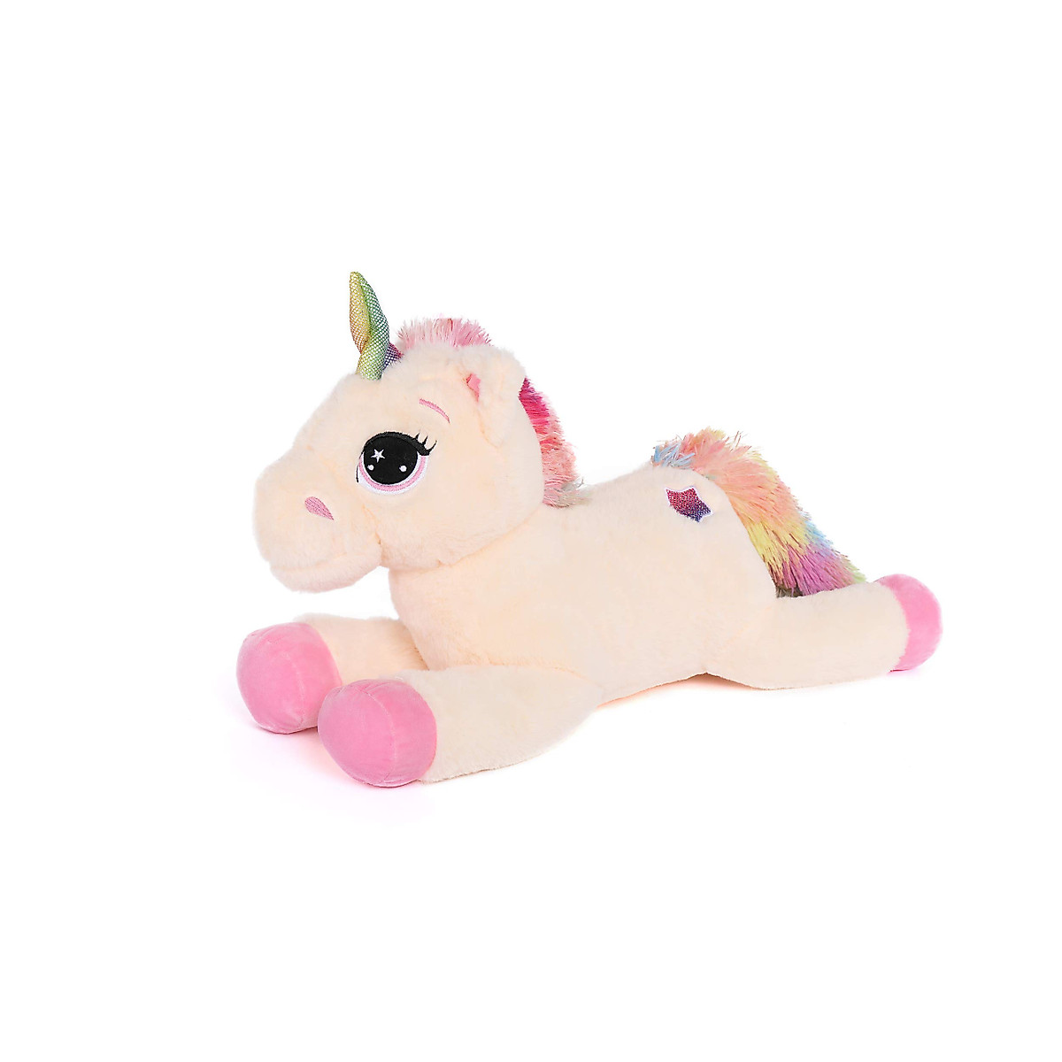 MaoGoLan Toys Studio Big Unicorn Stuffed Animal Soft Large Unicorn Plush Pillow Toy Gift for Girls Boys (Pink, 32 '')