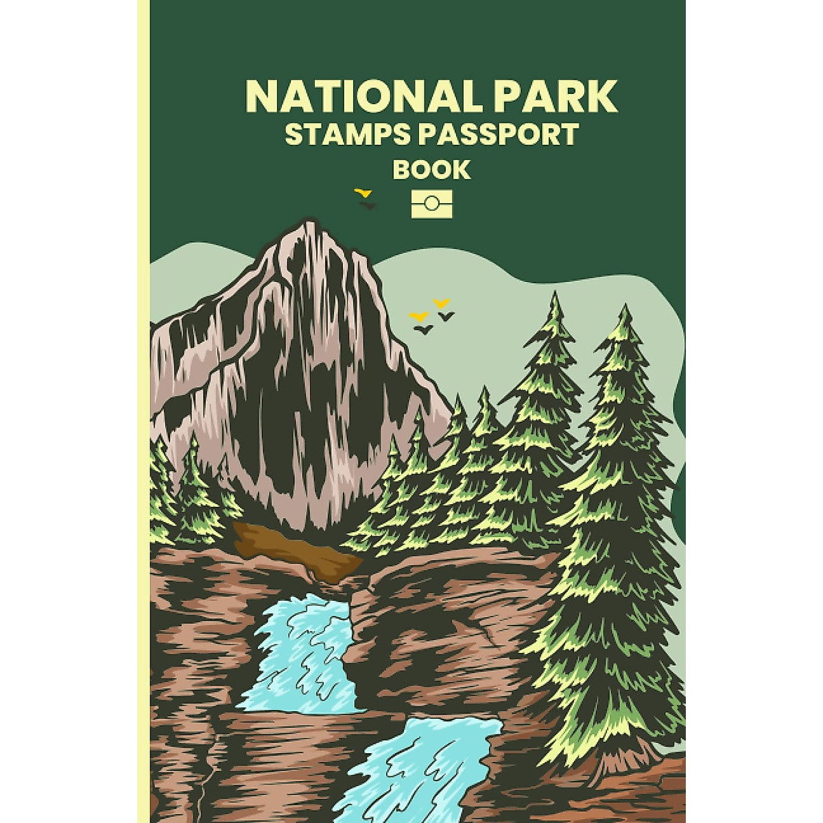 National Park Stamps Passport Book: Mountains adventures | Memory journal | National parks bucket list guide journal | Nature lover