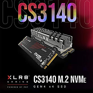 PNY XLR8 CS3140 2TB M.2 NVMe Gen4 x4 Internal Solid State Drive (SSD) - M280CS3140-2TB-RB​
