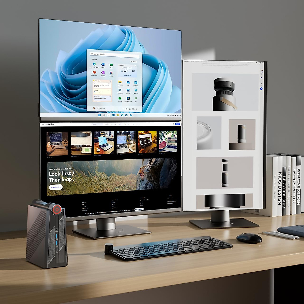 ACEMAGICIAN [Mini Gaming PC] Mini Computers Ryzen 9 6900HX[up to 4.9Ghz], 32GB DDR5 512GB NVMe SSD Mini PC with AMD Radeon 680M, RGB Lights/WiFi6/BT5.2/Dual Channel/3 Modes Mini Desktop