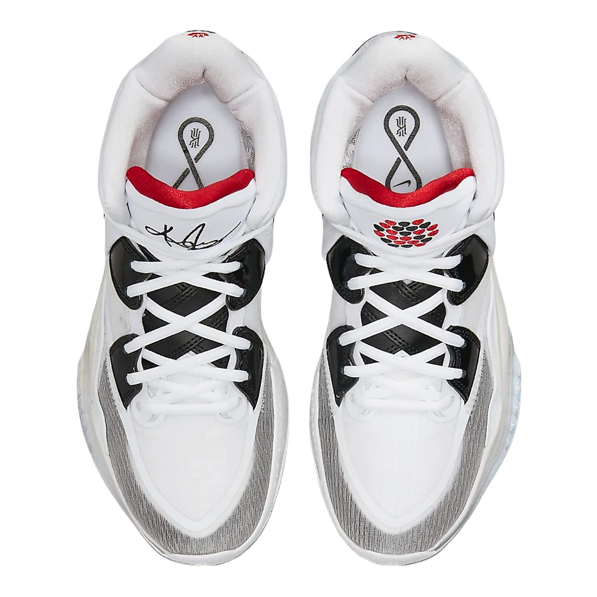 Nike mens Kyrie Infinity Basketball Shoe, White/Black/University Red/Photon Dust, 11