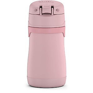 THERMOS BABY 10 ounce Stainless Steel Vacuum Insulated Straw Bottle, Rose